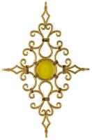 China 16*7 Gold Aluminum Georgian Bar Painted Decoration Connector for Double Glazed Windows for sale
