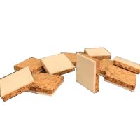 China Lower Guaranteed 4.0mm*15*15 18*18 Foam Isolation Cup Cork Pad and Durable Guaranteed for sale