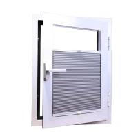 China Fire Safety Double Glazed Aluminum Hollow Integral Blinds Between Glass Sliding Windows Magnet Controller Shutters for sale