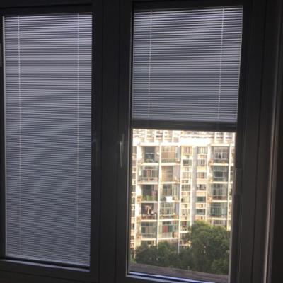 China Sunshade Window Louver Shutters with Plantation Style Between Glass Blinds by Minetal for sale