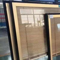 China Cleanliness and Magnetic Control System Minetal Built-in Insulated Louver Glass for Windows for sale