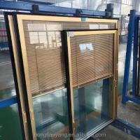 China Minetal Built-in Insulated Louver Glass Shutters for Vertical Opening Windows and Doors for sale