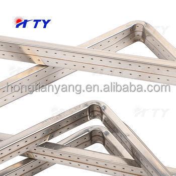 China Good Corrosion Resistance Bendable Hollow Glass Aluminium Spacer Bars for Double Window for sale