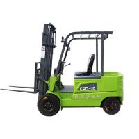 China Electric 4 Wheel Forklift 2300 kg Capacity Battery Powered Eco Friendly for sale
