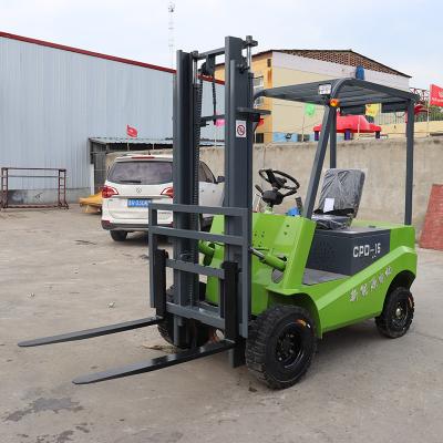 China Mini 1.5 Ton Lithium Electric Forklift 3m to 6m Lifting Height Battery Powered Motor for sale