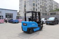 China Solid Rubber Tire Electric Battery Forklifts with 5000 lb Load Capacity and Onboard Charger for sale