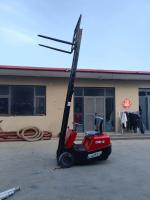 China Solid Tire Battery Operated Forklift 2 Ton Lifting 6m 2.5m Turning Radius Sit Down Electric Forklift for sale