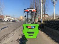China 1 Ton Electric Forklift with Solid Front Tyres and Hydraulic Steering for Warehouse for sale
