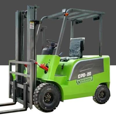 China 2 Ton Electric Forklift 48V 400Ah Battery Triplex Mast 5m Lifting Height for sale
