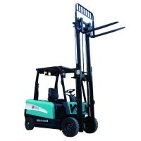 China 1 Ton 2 Ton Electric Forklift 4 Wheel Battery Powered Forklift Machine 2.5m Turning Radius for sale