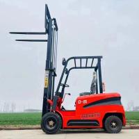 China 1 Ton 2 Ton Electric Forklift 4 Wheel Battery Powered Forklift Machine 2.5m Turning Radius for sale