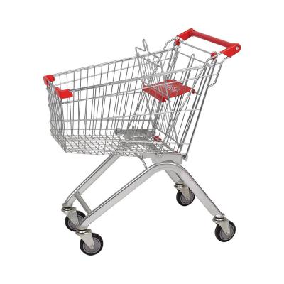 China 60L Top Selling European style supermarket metal shopping trolley for carrying for sale