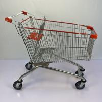 China 150L Large Capacity Foldable Metal Shopping Trolley With Child Seat for sale