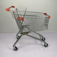 China CE 125L European Large Shopping Cart 110kgs Loading Capacity Metal Shopping Trolley for sale