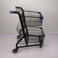 China Electrophoresis 80L Metal Shopping Trolley Lightweight With 3 Baskets 4