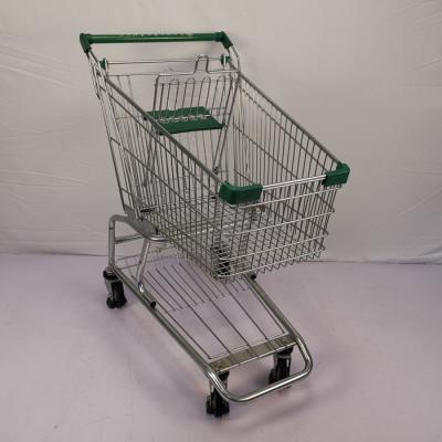 China CE 100L Supermarket Grocery Store Shopping Cart Customized Logo And Color for sale
