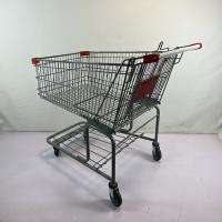China Powder Coating 300L Supermarket Shopping Trolley American Style for sale