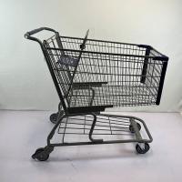China 180L General Store Storage Supermarket Trolleys Steel Shopping Cart for sale