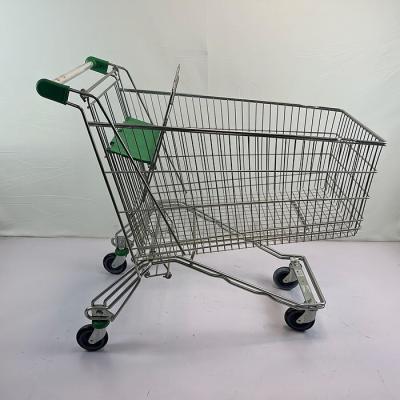 China Q195 210L Russian Trolley Asian Standared Type Supermarket Shopping Cart Grocery Shopping Trolley for sale