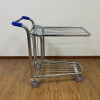China Transport Housekeeping Trolleys Tally Of Cargo Lightweight Folding Heavy Duty Warehouse Trolley for sale