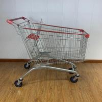 China 210L Variety Store CE Certificate Elevator Wheel Steel Shopping Cart for sale