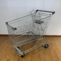 China 240L Australian Style General Purpose Supermarket Trolley With Grey Plastic Parts for sale