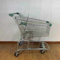 China 100L Grocery Store Rolling Trolley American Style Supermarket Shopping Trolley for sale