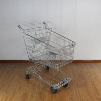 China 125L Retail High Capacity Escalator Asian Type Steel Metal Shopping Trolley for sale