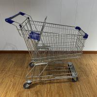 China 100L Asian Type Grocery store carring Galvanized SGS Certificate Escalator Grocery Shopping Trolley for sale
