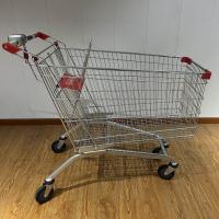 China 180L General store Galvanized European Market Supermarket Shopping Trolley for sale