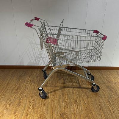 China 125L Retail CE Certificate Elevator Wheel Steel extended  Shopping Cart for sale