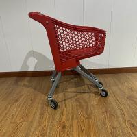 China Plastic Kids Cart Child Size Toy Shopping Cart in Grocery Store with Flag for sale