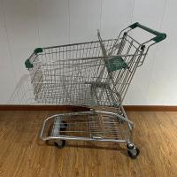 China 125L High Quality America Style Customized Supermarket Metal Shopping Trolley Cart for sale