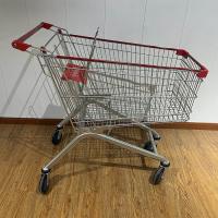 China 100L European Style Shopping Trolley with CE Certification Metal Supermarket Carts for sale