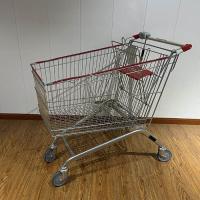 China 240L European Style Shopping Trolley with CE Certification Metal Supermarket Carts for sale