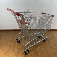 China High Quality American Style 210L Metal Shopping Cart Trolley for sale