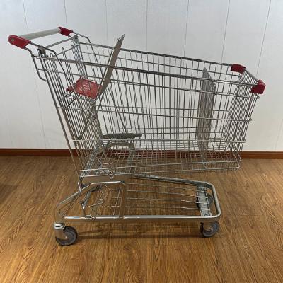China 210L German High Capacity Shopping Trolley with Baby Seat for sale