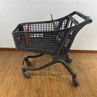 China 130L European Style Plastic Supermarket Hypermarket Shopping Trolley for sale