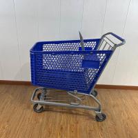 China Good Quality 180L Plastic Supermarket Shopping Trolley Shopping Mall Cart for sale