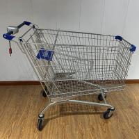 China Wholesale European Style Metal Supermarket Shopping Trolley  240L for sale