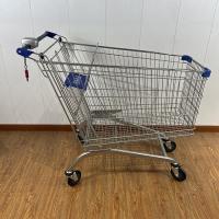 China 240L European Shopping Trolley Heavy Duty Supermarket Cart for Retail Stores for sale