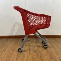 China Half Plastic Kids Shopping Cart  Mini Supermarket Trolley for Children for sale