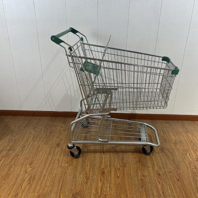 China 125L American Style Shopping Cart Manufacturer OEM Supermarket Trolley Supplier for sale