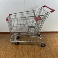 China 210L Big Size American Style Hypermarket Shopping Trolley Cart for sale