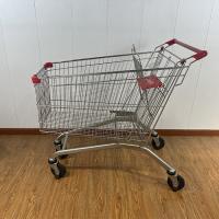 China 240L European Shopping Trolley Heavy Duty Supermarket Cart Manufacturer for sale