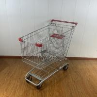 China 210L Variety Store Carring Rolling Trolley Steel Shopping Cart for sale