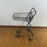 China Japanese Gray Folding Supermarket Hand Basket Cart Trolley for Japan Customer for sale