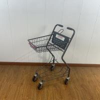 China Japanese Gray Folding Supermarket Hand Basket Cart Trolley for Japan Customer for sale