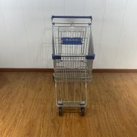 China 125L Metal Retail Powder Coating CE Certificate Foldable Steel Shopping Cart for sale