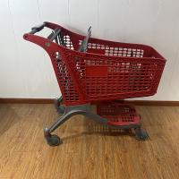 China 175L Liters Plastic Supermarket Store Hand Shopping Cart Trolley Cart for sale